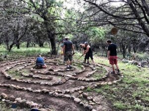The Stages of Labyrinth Raising | Austin Labyrinth Project